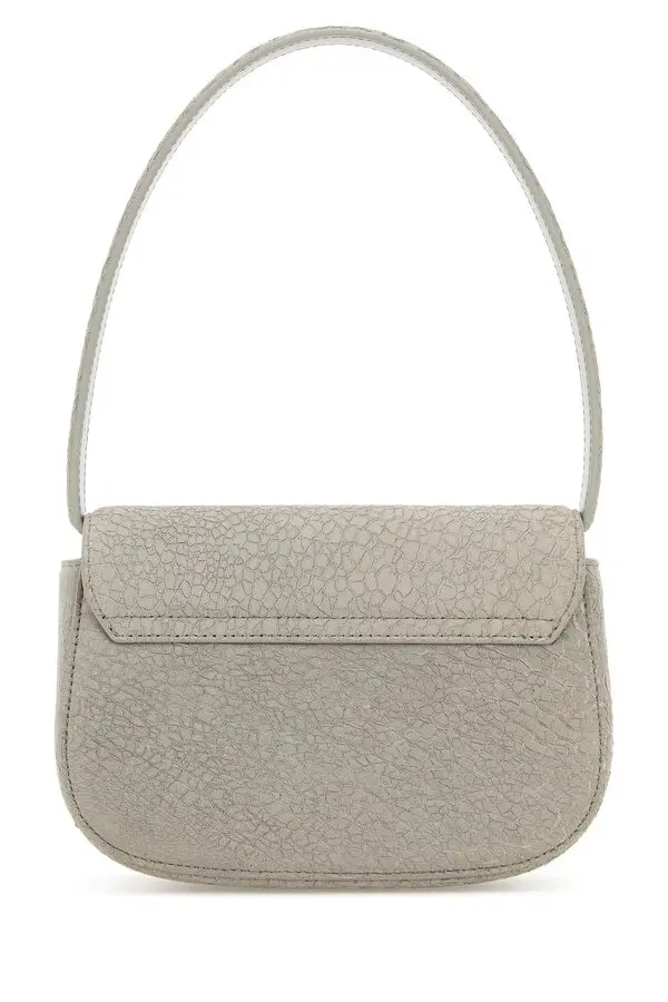 DIESEL® 1dr Shoulder Bag In Light Leather - Grey