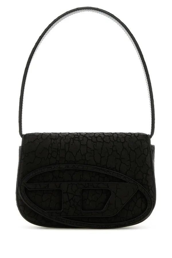 DIESEL® Leather 1dr Shoulder Bag - Black