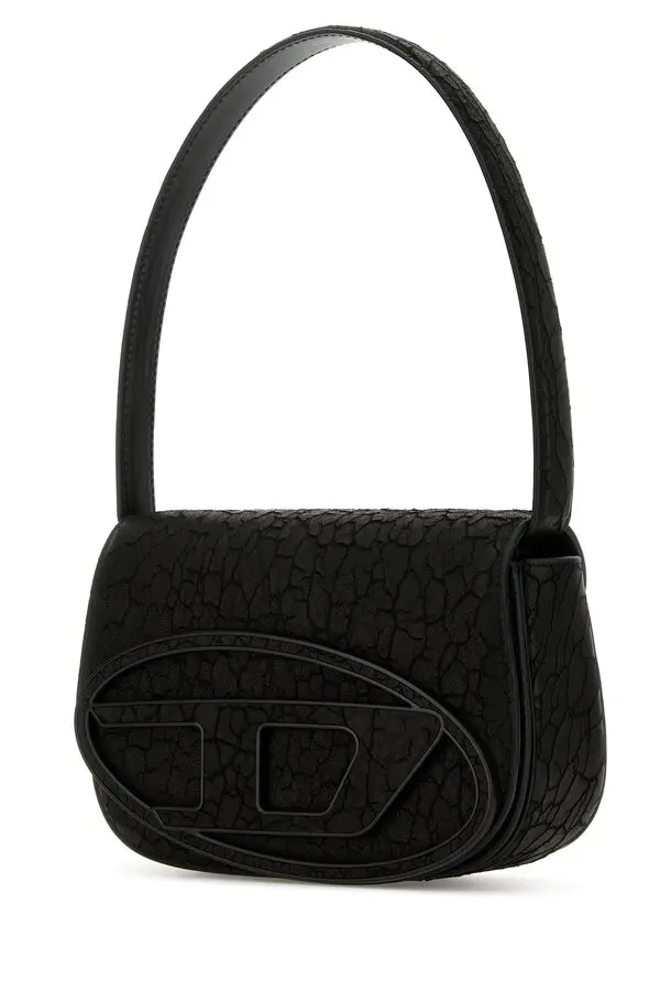 DIESEL® Leather 1dr Shoulder Bag - Black
