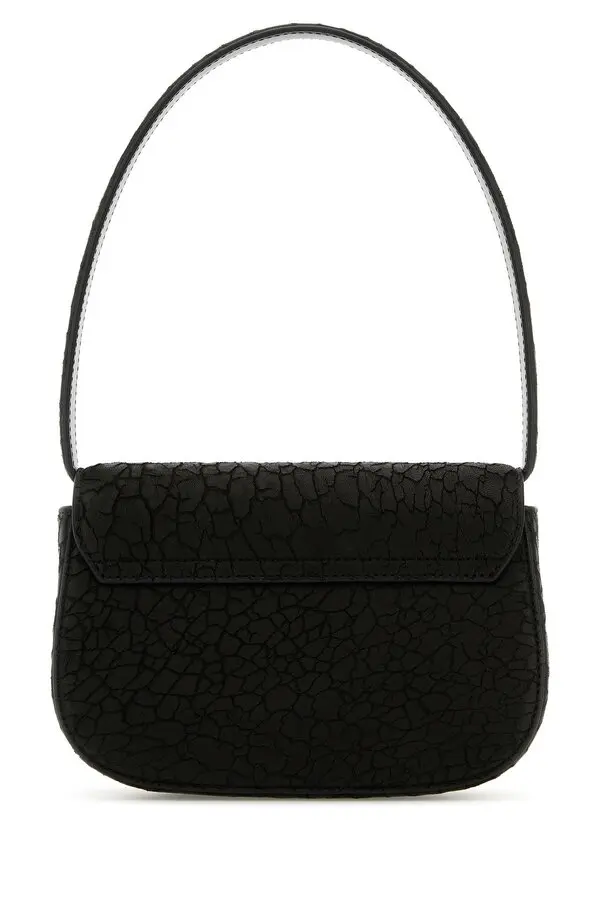 DIESEL® Leather 1dr Shoulder Bag - Black