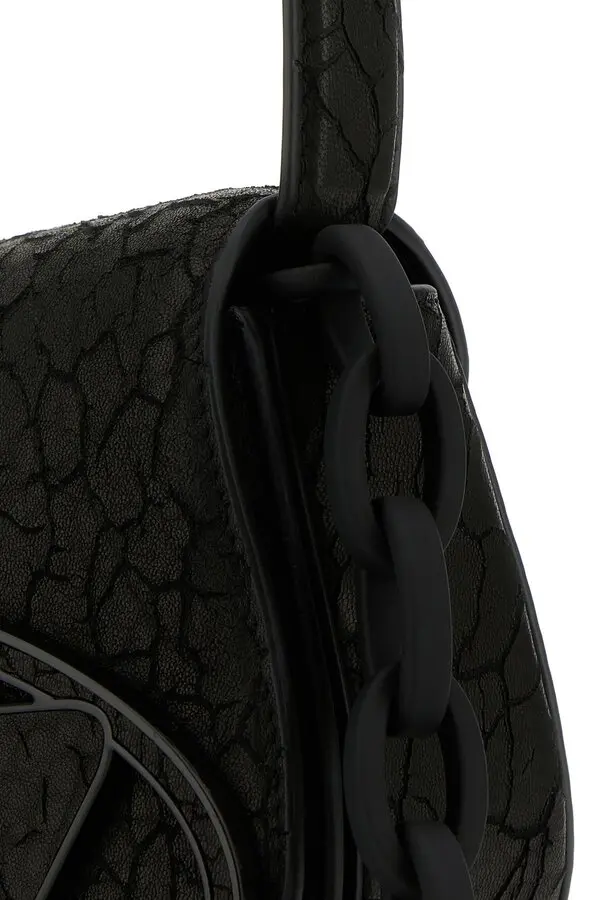 DIESEL® Leather 1dr Shoulder Bag - Black