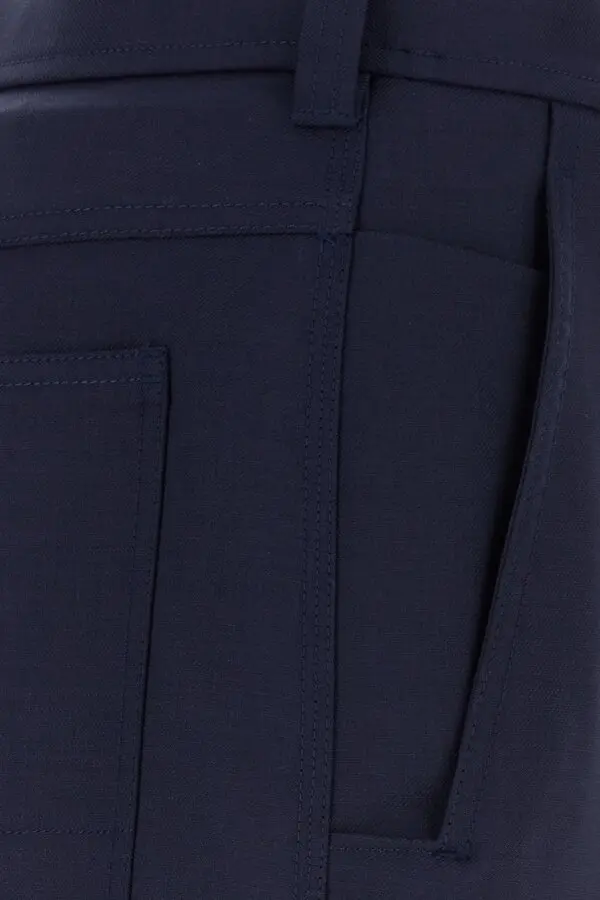 Zegna Wool Trousers With Central Pleats