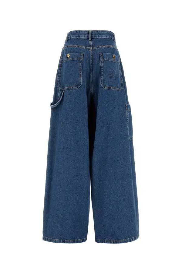 Etro Denim Jeans With Embroidered Detailing - Blue