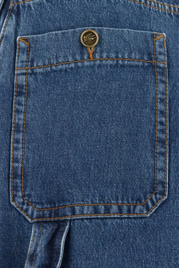 Etro Denim Jeans With Embroidered Detailing - Blue