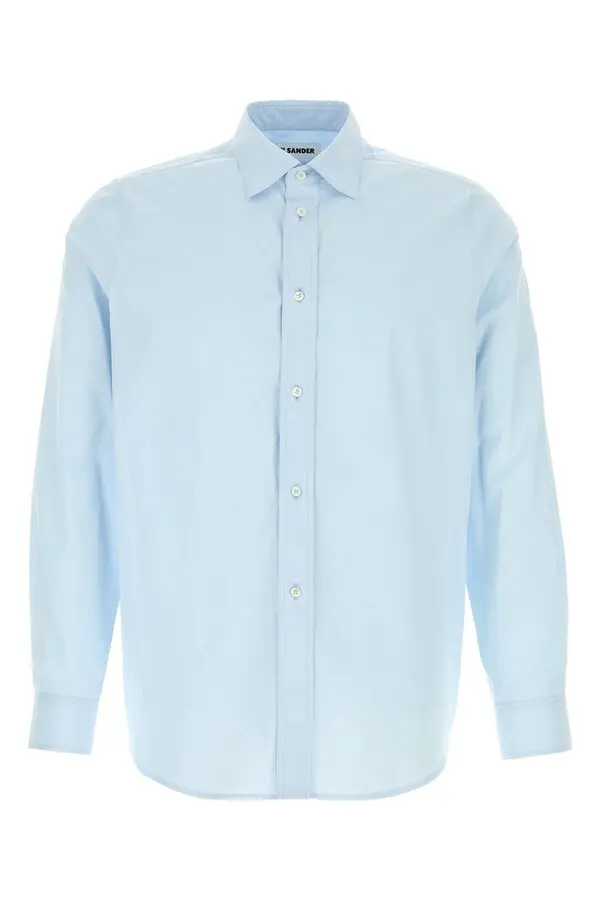 JIL SANDER Light- Poplin Shirt - Blue