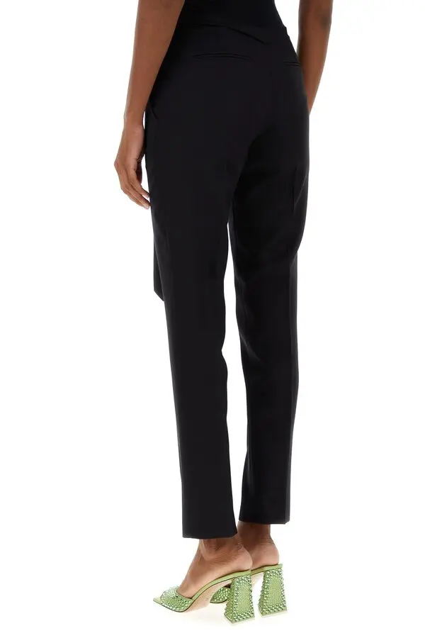 Attico Jersey Cut-out Belted Pants