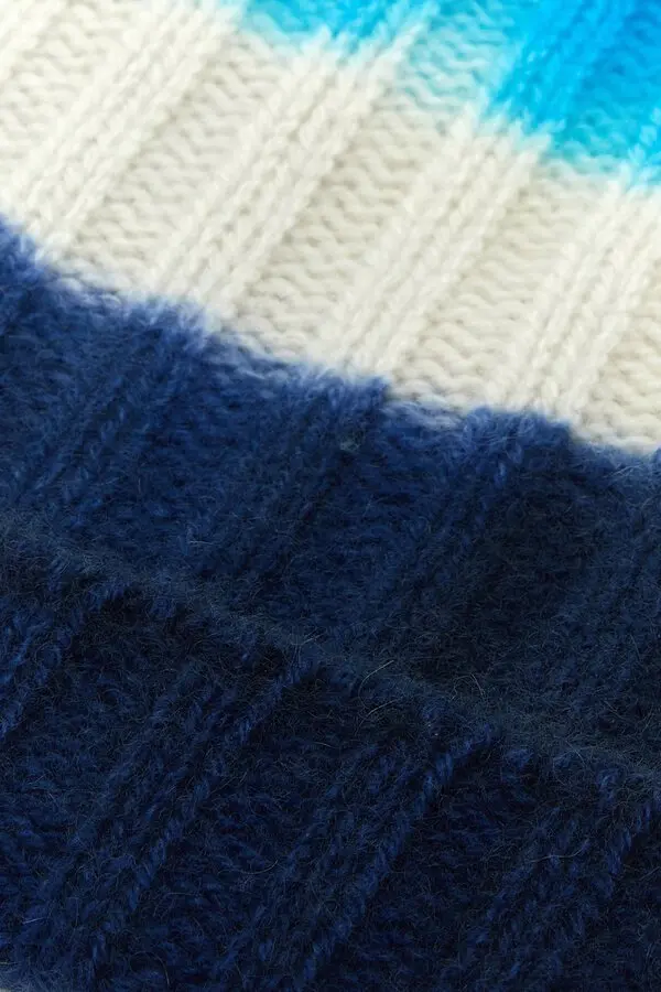 THE ELDER STATESMAN Multicolor Cashmere Beanie Hat