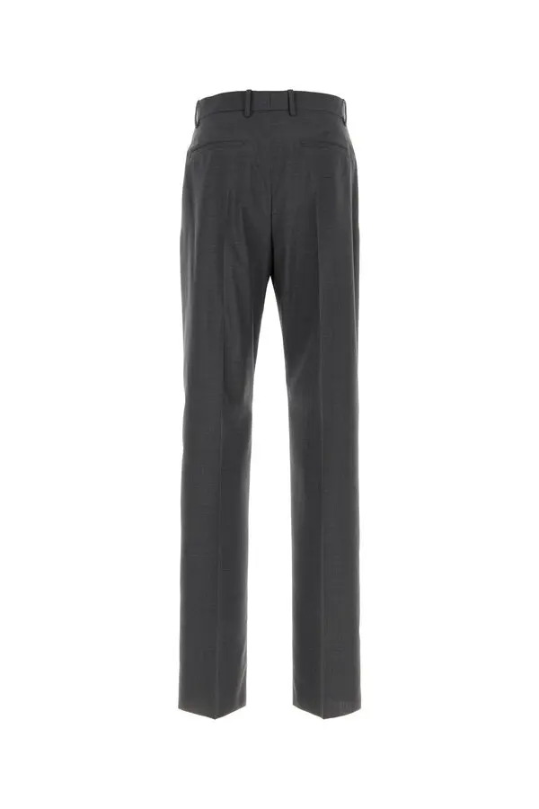 JIL SANDER Pure Virgin Wool Tailored Trousers - Grey