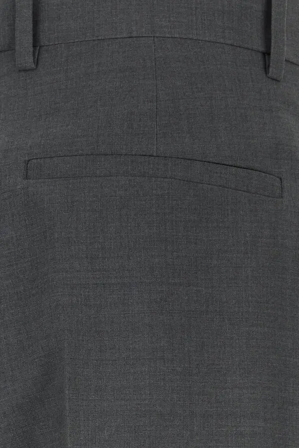 JIL SANDER Pure Virgin Wool Tailored Trousers - Grey