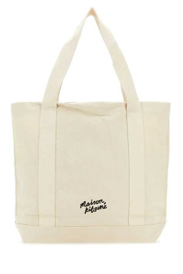 Maison Kitsuné Canvas Fox Head Shopping Bag