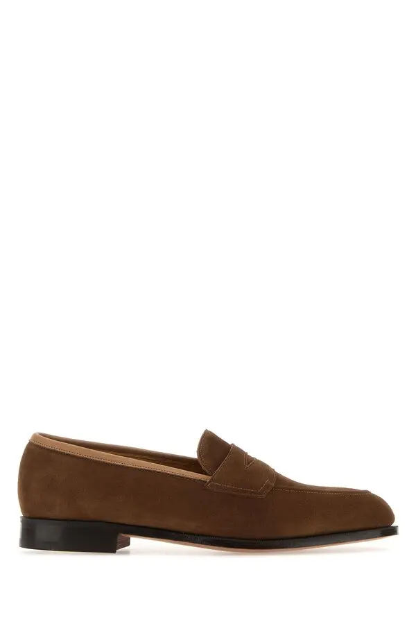 EDWARD GREEN Suede Piccadilly Loafers