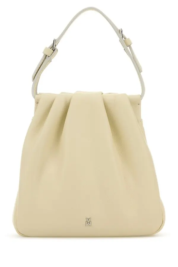 Amina Muaddi Iovry Nappa Leather Handbag With Crystal Embellishments