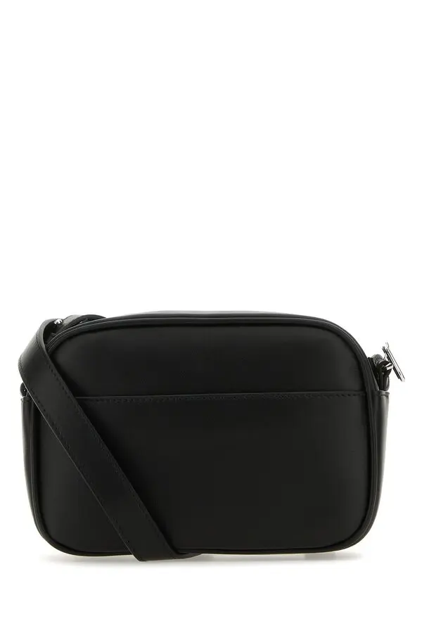 COURREGES Réédition Leather Shoulder Bag With Contrasting Logo