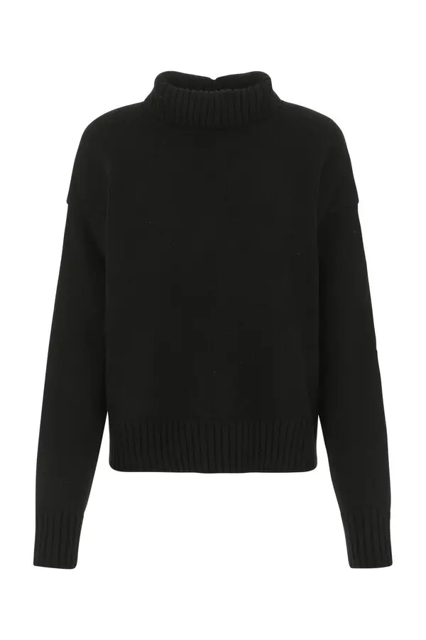 JIL SANDER Oversize Cashmere Blend Funnel Neck Sweater