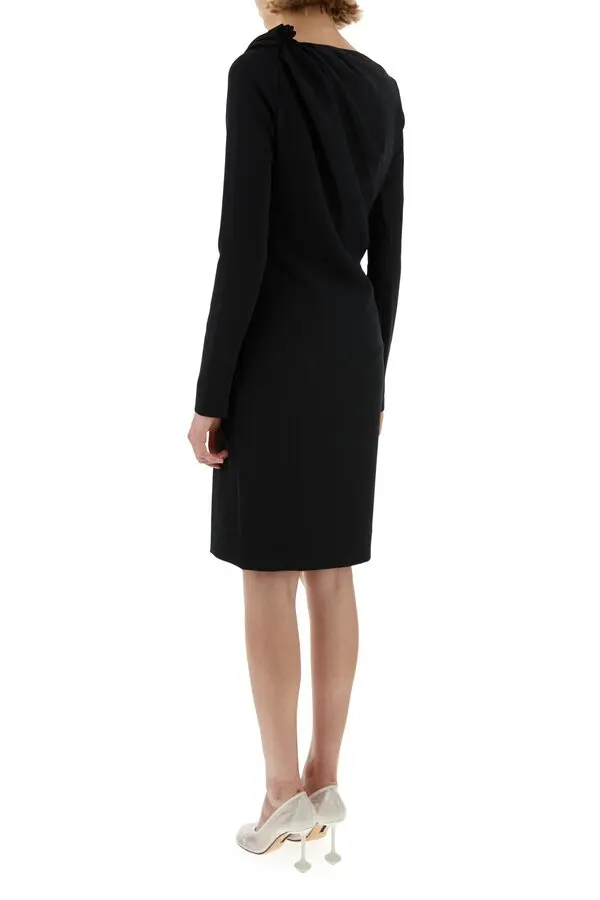 JW Anderson Stretch Polyester Blend V-neck Dress