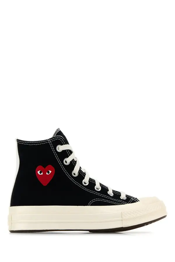 Play Comme Des Garcon X Converse Canvas High-top Sneakers