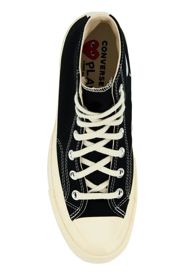 Play Comme Des Garcon X Converse Canvas High-top Sneakers