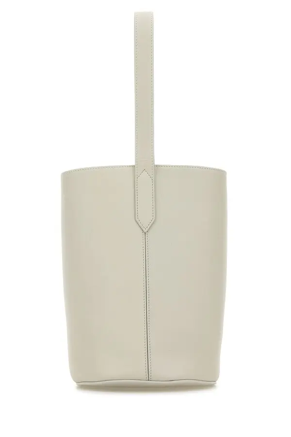 J & M DAVIDSON Ivory Leather Bucket Bag - White