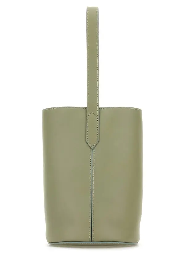 J & M DAVIDSON Sage Leather Quiver Nano Bucket Bag - Green