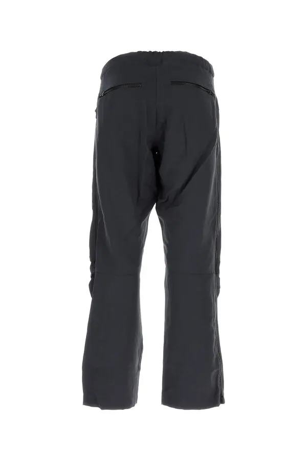 GR10K Graphite Wool Pants With Side Zips