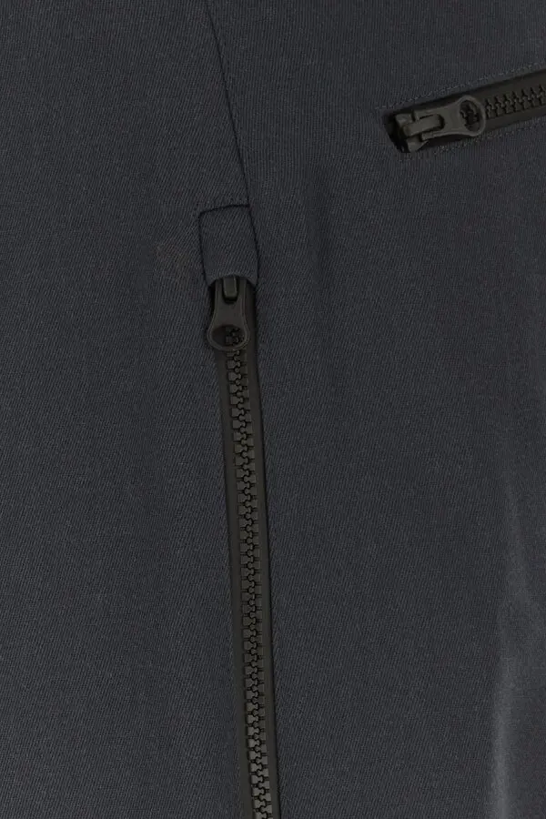 GR10K Graphite Wool Pants With Side Zips
