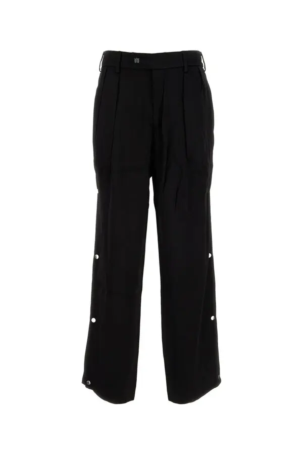 Amiri Viscose Tailored Pants With Logo Detail