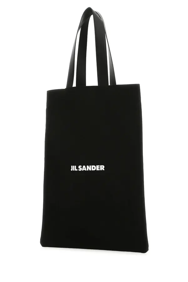 JIL SANDER Canvas Tote Bag - Black