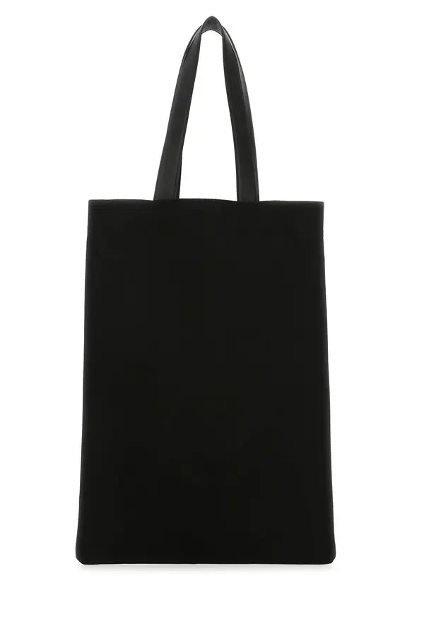 JIL SANDER Canvas Tote Bag - Black