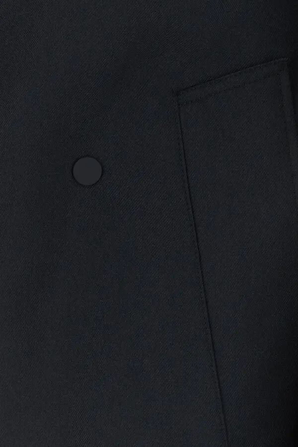 Burberry Silk Blend Trench Coat - Black