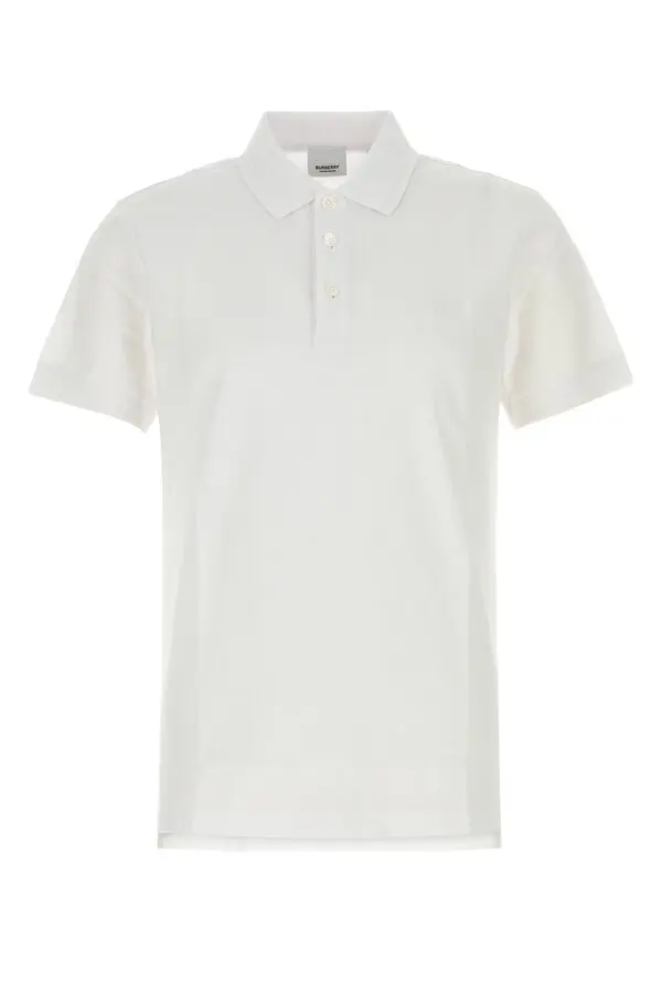 Burberry Piquet Polo Shirt - White