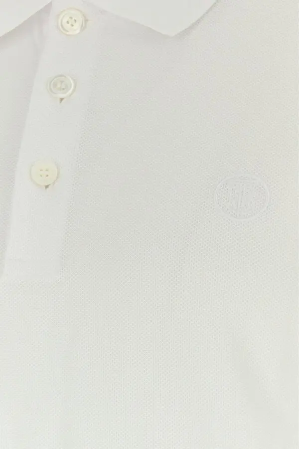 Burberry Piquet Polo Shirt - White