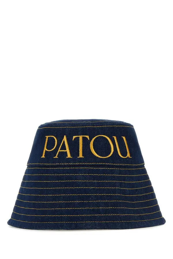 PATOU Dark Denim Bucket Hat - Blue