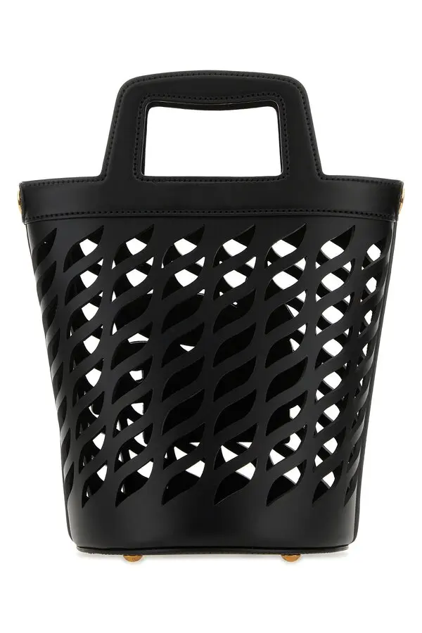 Etro Leather Coffa Bucket Bag - Black