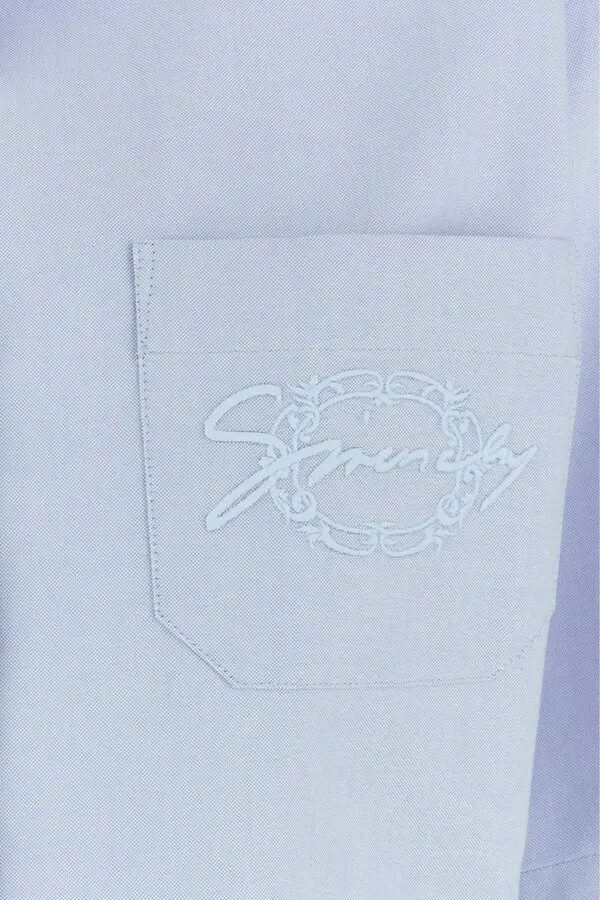 Givenchy Powder Cotton Cropped Shirt
