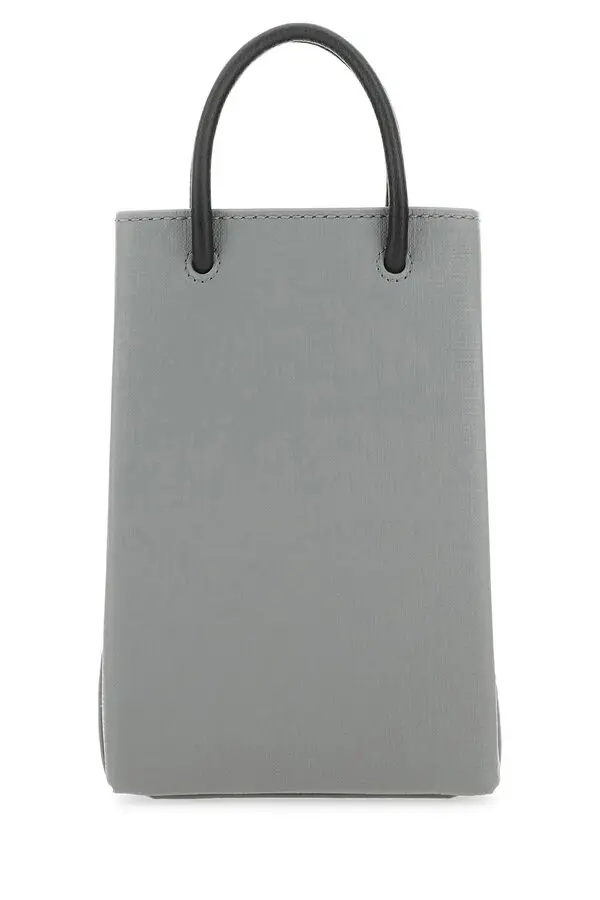 Balenciaga Leather Phone Case - Grey