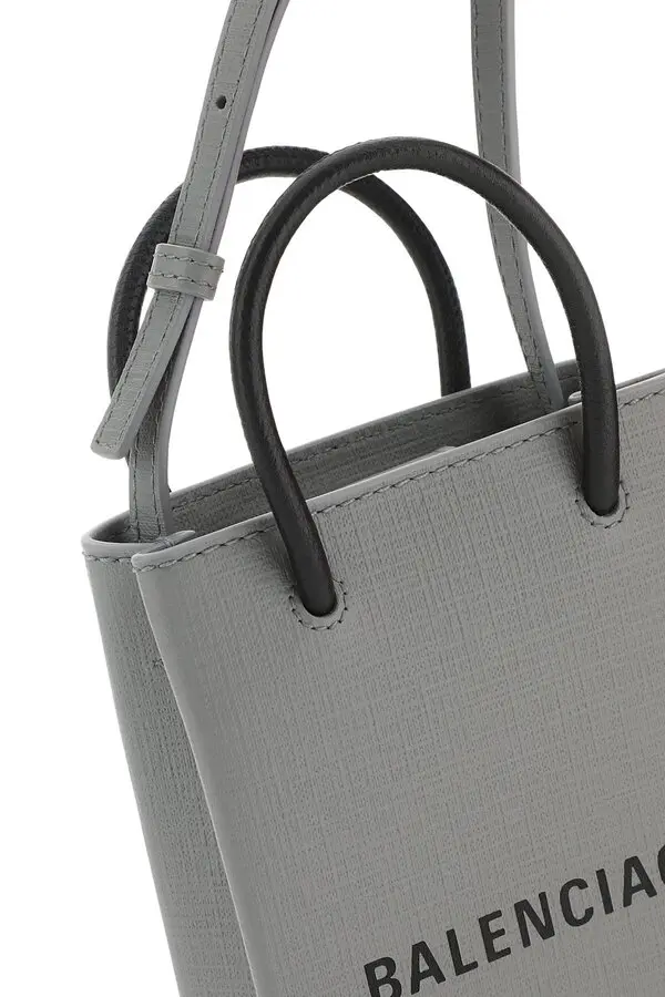 Balenciaga Leather Phone Case - Grey