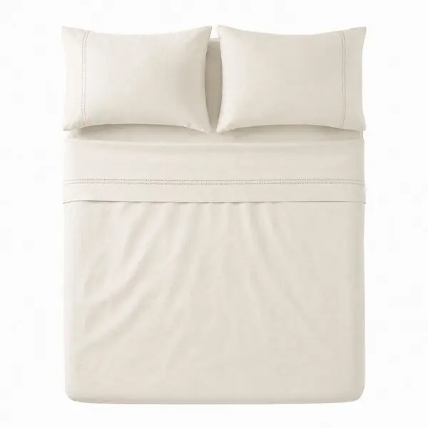 PURE PARIMA Yalda Sheet Set Ivory - Yellow