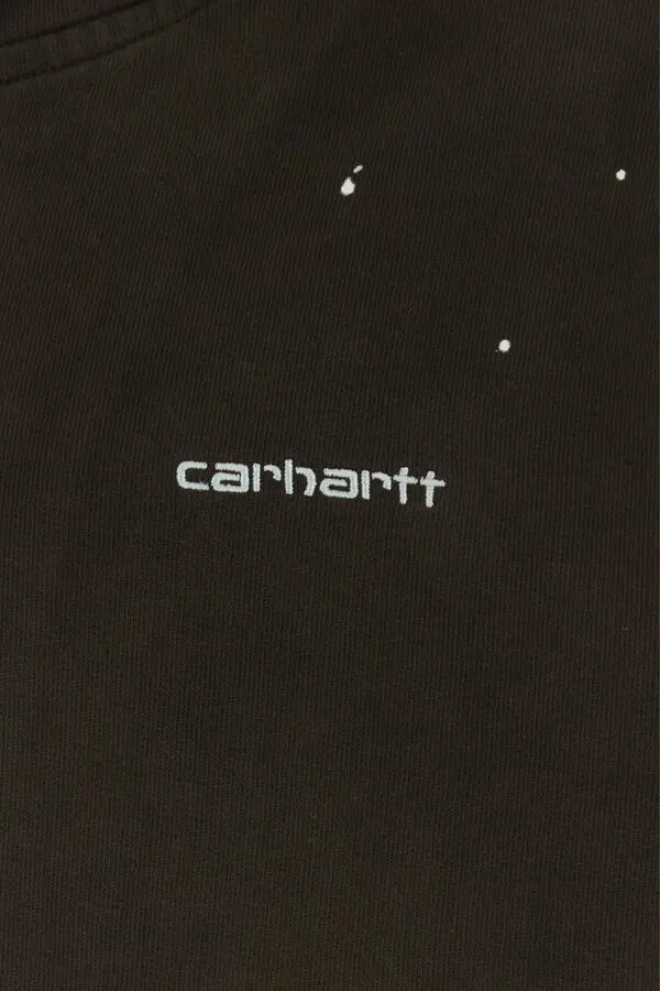 Carhartt Work In Progress Dark Cotton Hooded Painter Jacket - Brown