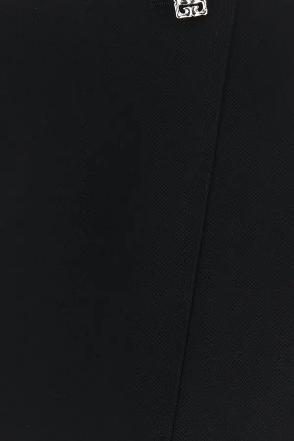 Givenchy Wool Midi Skirt With 4g Detail