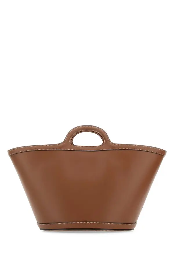 Marni Leather Tropicalia Handbag - Brown