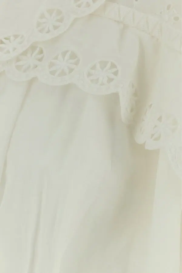 Isabel Marant Étoile Cotton And Silk Broderie Anglaise Blouse - White