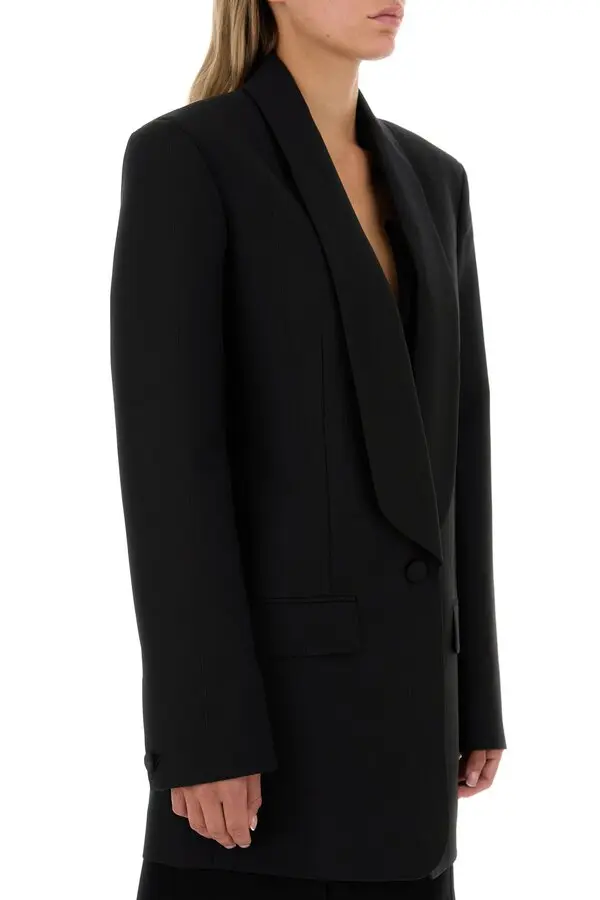 Givenchy Stretch Wool Blend Blazer With Striped Embroidery