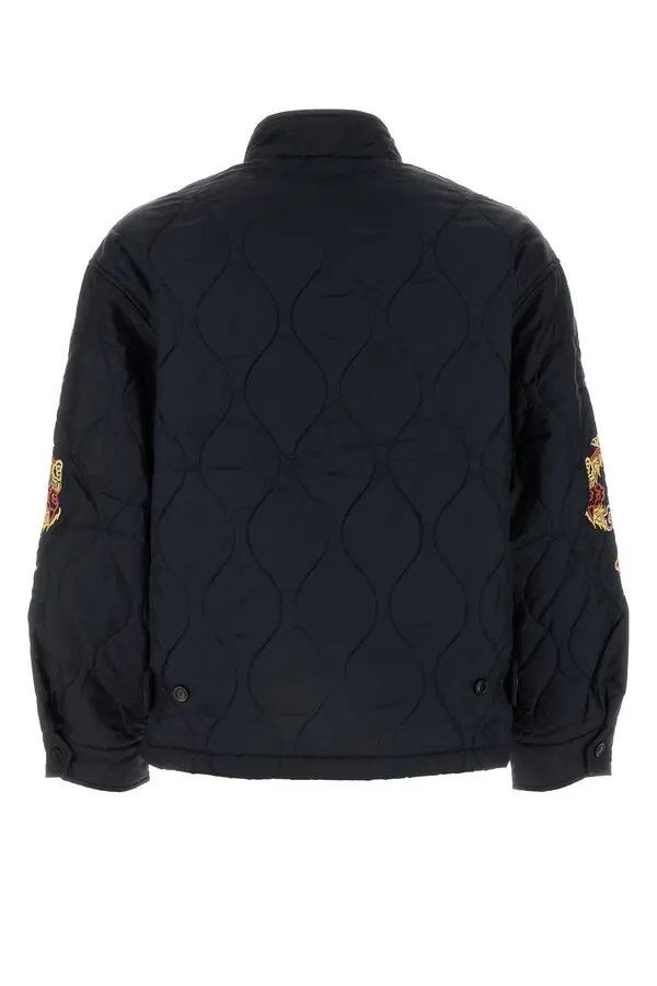 BARACUTA ENGLAND Quilted Nylon Jacket With Embroidered Embellishments