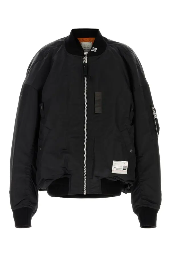 Mihara Yasuhiro Layered Nylon Bomber Jacket - Black