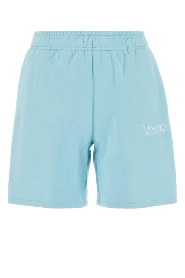 Versace 1978 Re-edition Logo Cotton Shorts