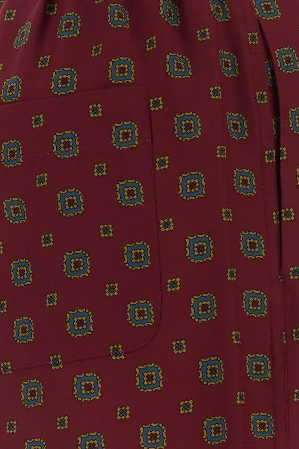 Moschino Printed Silk Pants