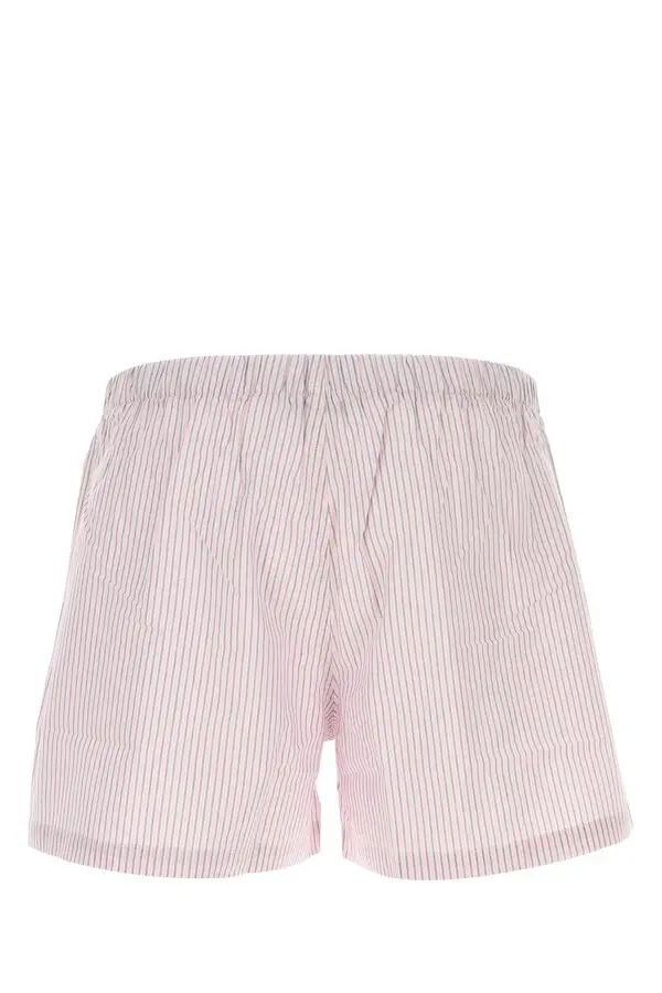 Gimaguas Embroidered Striped Cotton Pyjama Shorts