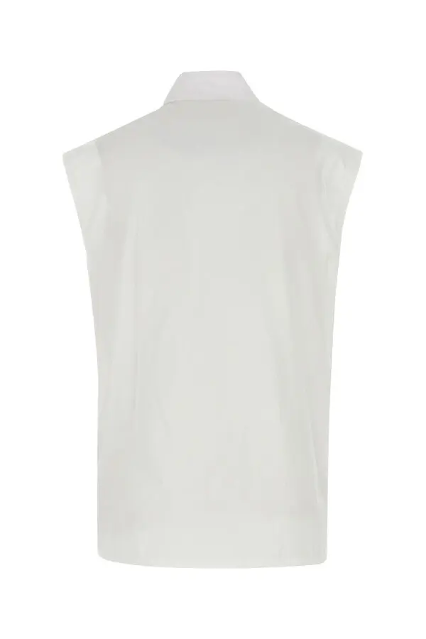 Burberry Cotton Vest With High Neck