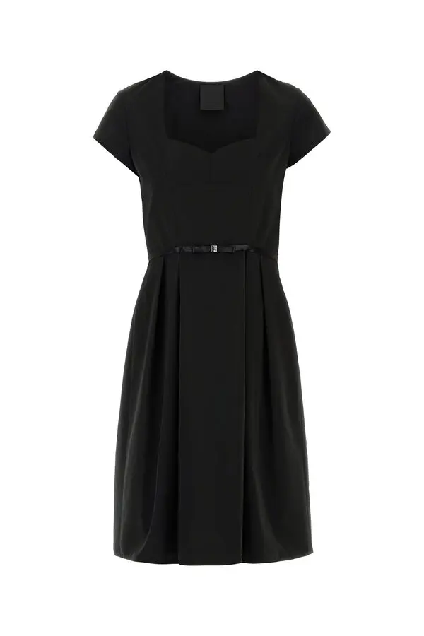 Givenchy Taffetas Mini Dress With 4g Bow Detail