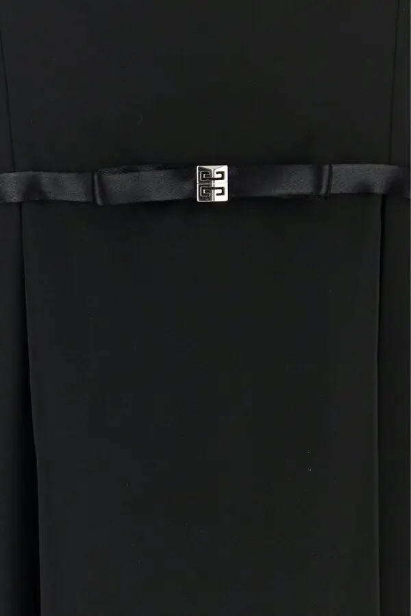 Givenchy Taffetas Mini Dress With 4g Bow Detail